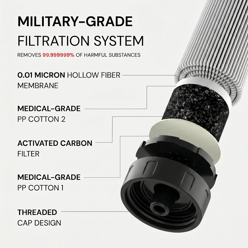 Emergency Water Filter Straw – PureFlow