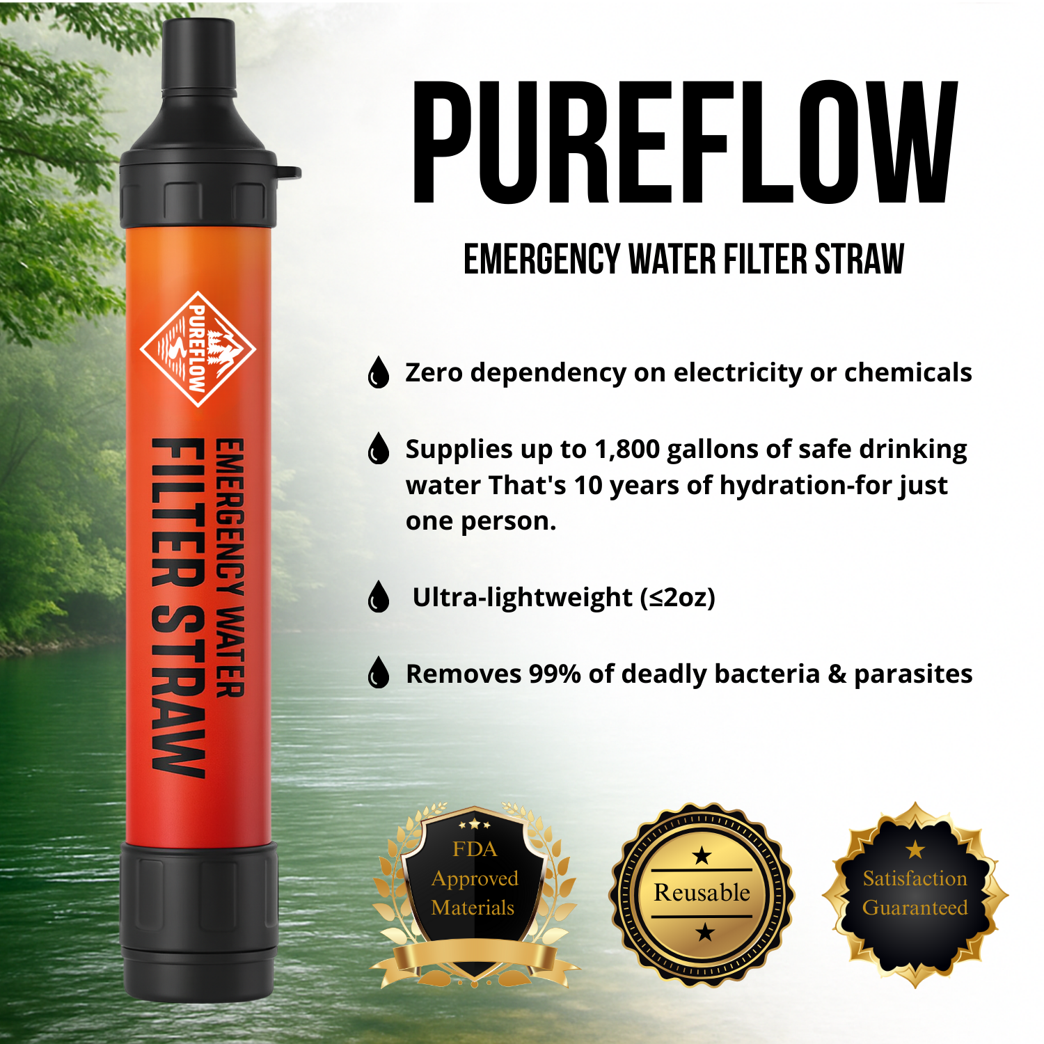 Survivor Filter Straw – PureFlow