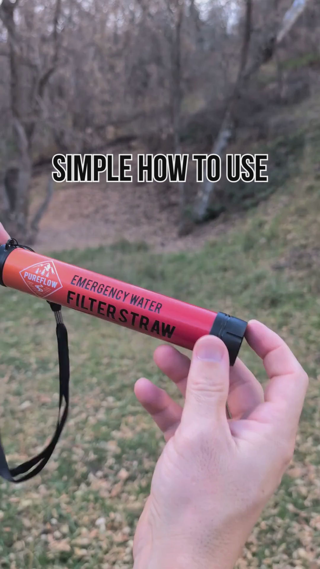 Emergency Water Filter Straw – PureFlow
